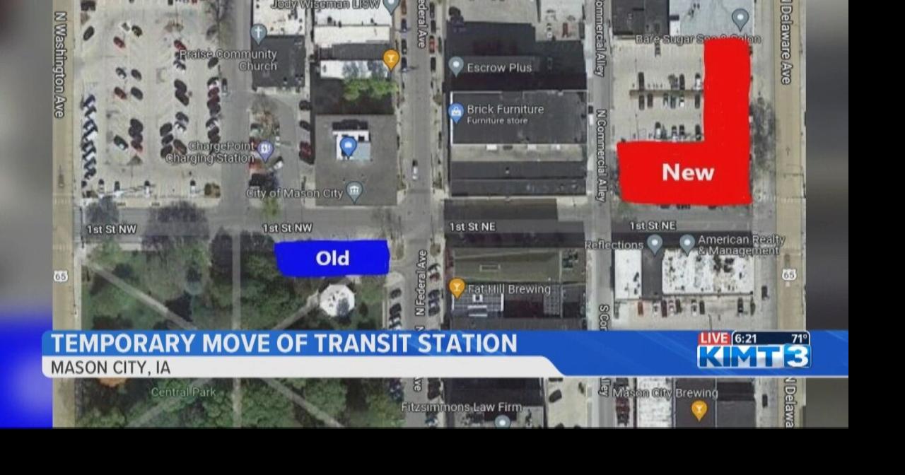 Mason City Transit Station Moves Temporarily Video Kimt