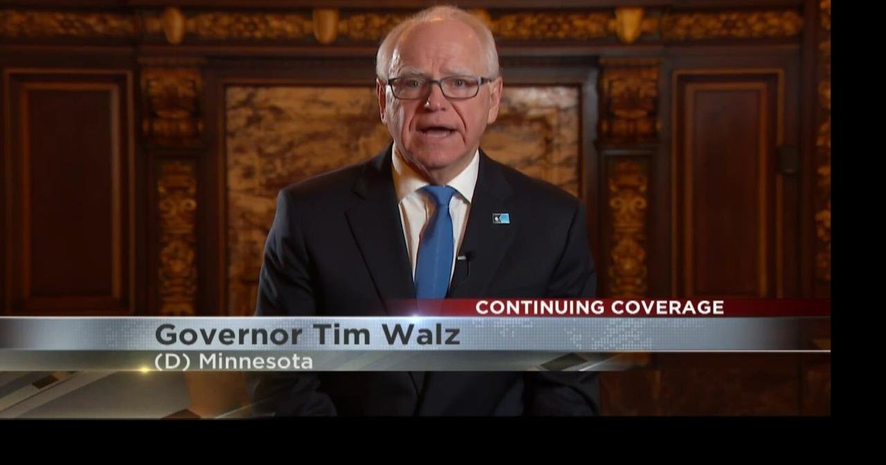 Governor Tim Walz gives address following DHS announcement | Video ...