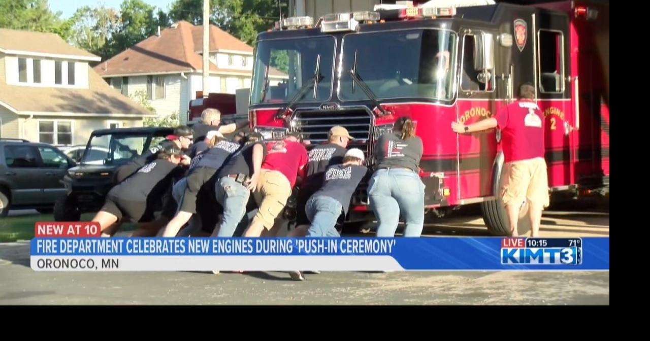 Oronoco Fire Department celebrates new engines during push-in ceremony ...
