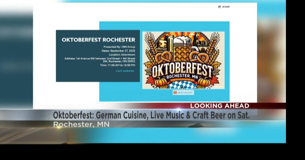 Oktoberfest festivities planned in Rochester on Saturday | Video | kimt.com