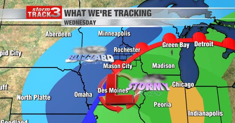 Wednesday's storm may bring thunderstorms followed by blizzard ...