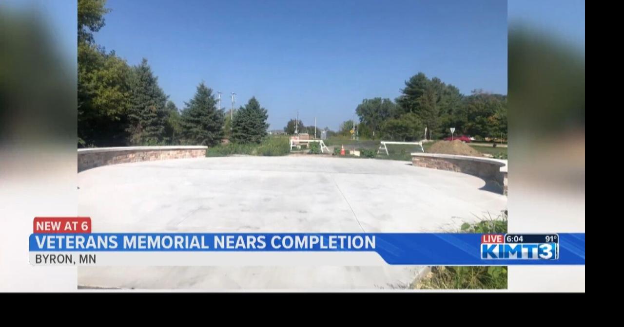 Byron Veterans Memorial near completion | Local | kimt.com