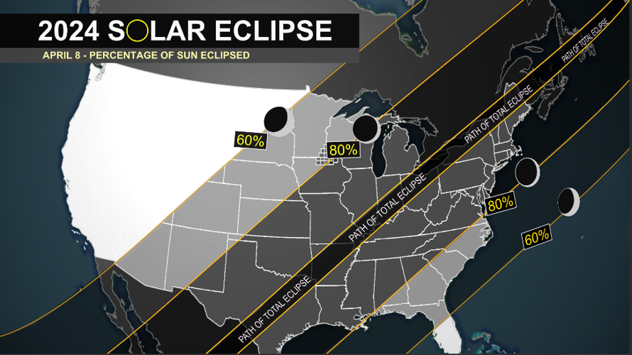 Partial clearing possible as solar eclipse peaks over our area | News ...