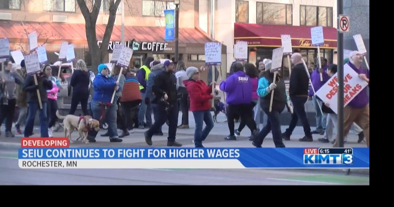 SEIU members fight for higher wages after another failed contract ...
