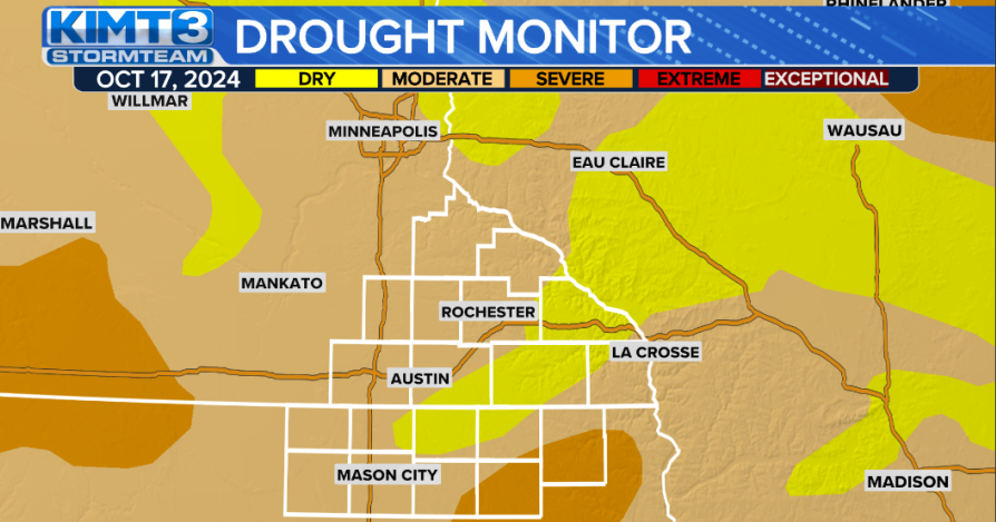 Moderate, severe drought conditions spread as dry spell continues ...