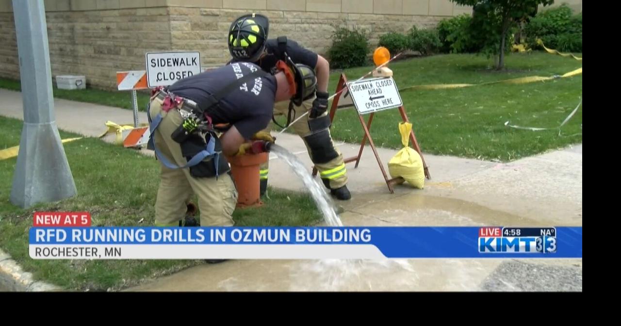 Rochester Fire Department runs live drills in Mayo Clinic's Ozmun ...
