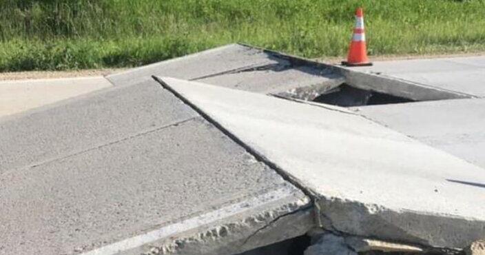 Heat causes some roads in northern Iowa to buckle | Iowa | kimt.com