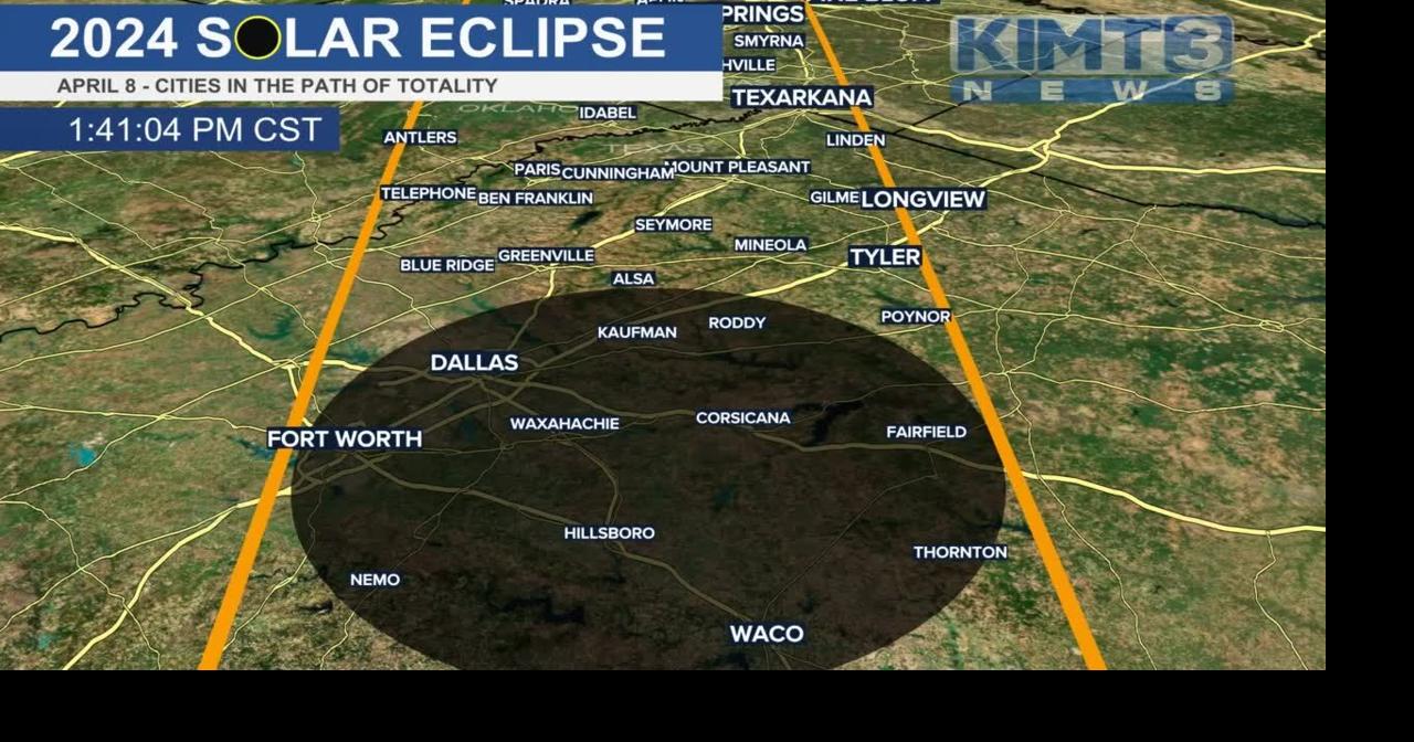 April 8, 2024 Total Solar Eclipse. A look at who's in the path. | News ...