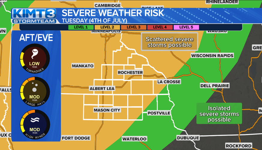 StormTeam 3: Severe Weather Possible for 4th of July Tuesday | News ...