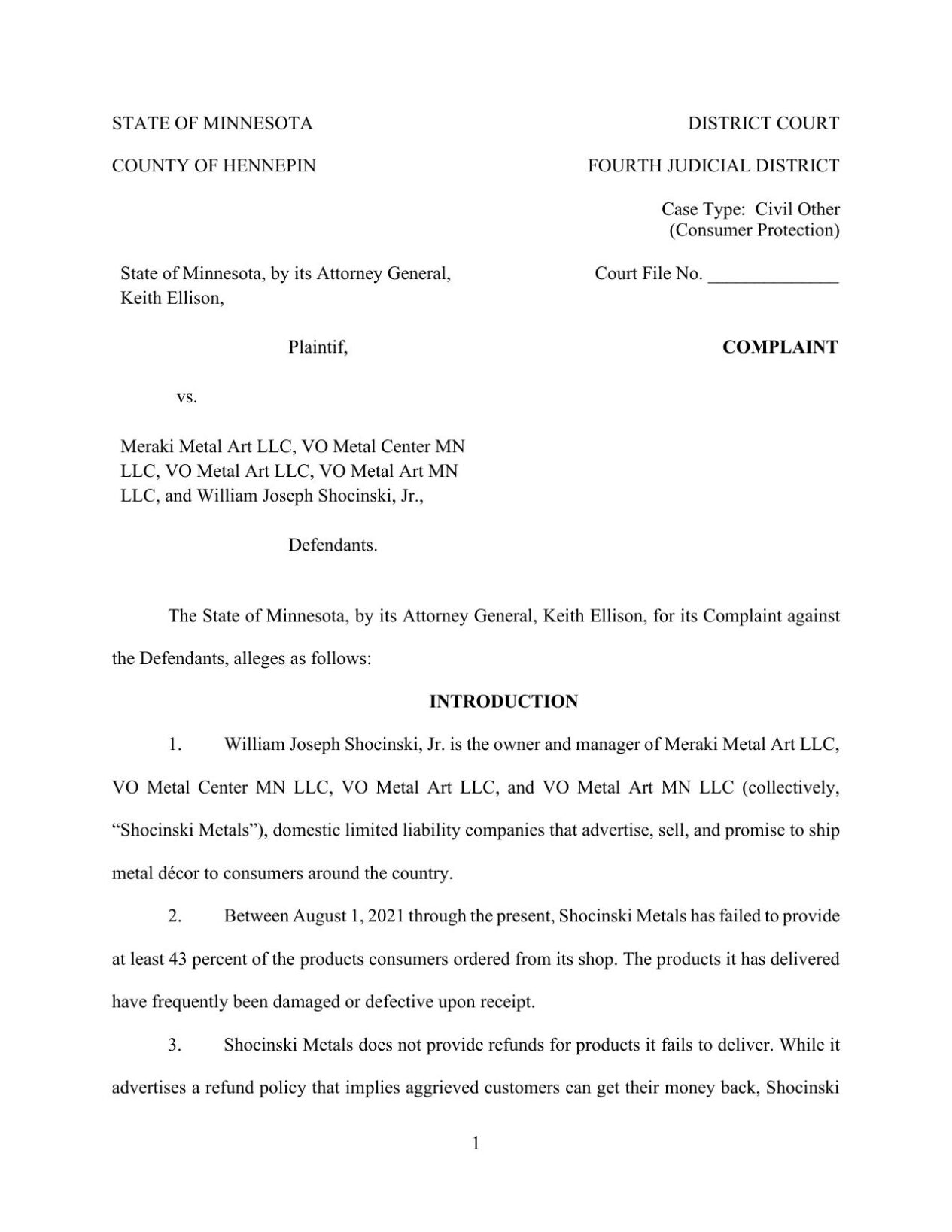 Minnesota company sued over nearly $900,000 in failed deliveries ...