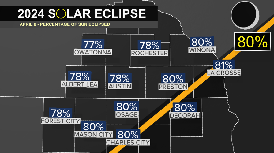 Partial clearing possible as solar eclipse peaks over our area | News ...