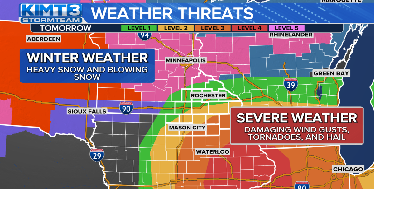 Complex spring system to bring severe threat, potential winter storm ...