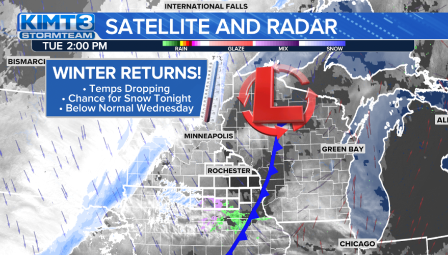 Local temperatures plummet in wake of powerful cold front | News | kimt.com