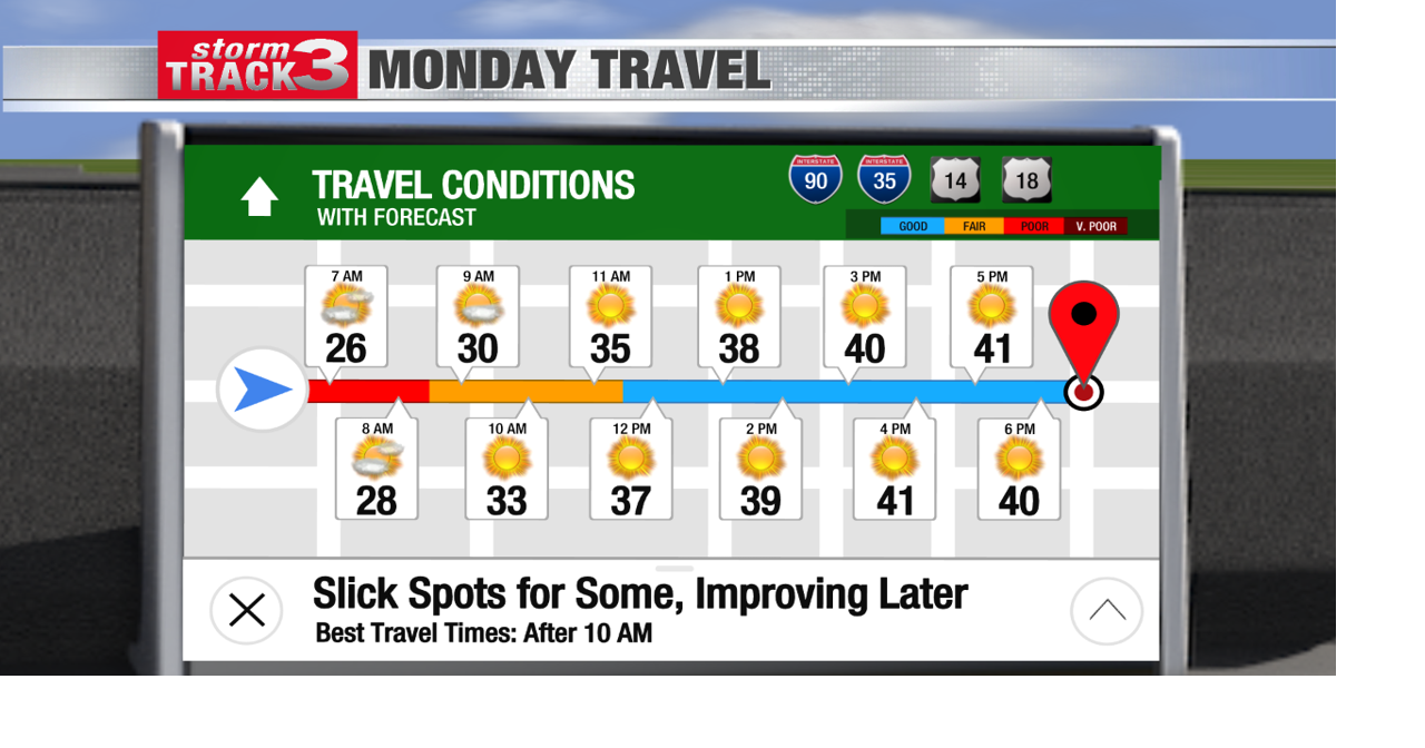 StormTrack 3: Slick spots early Monday, active Tuesday/Wednesday | News ...
