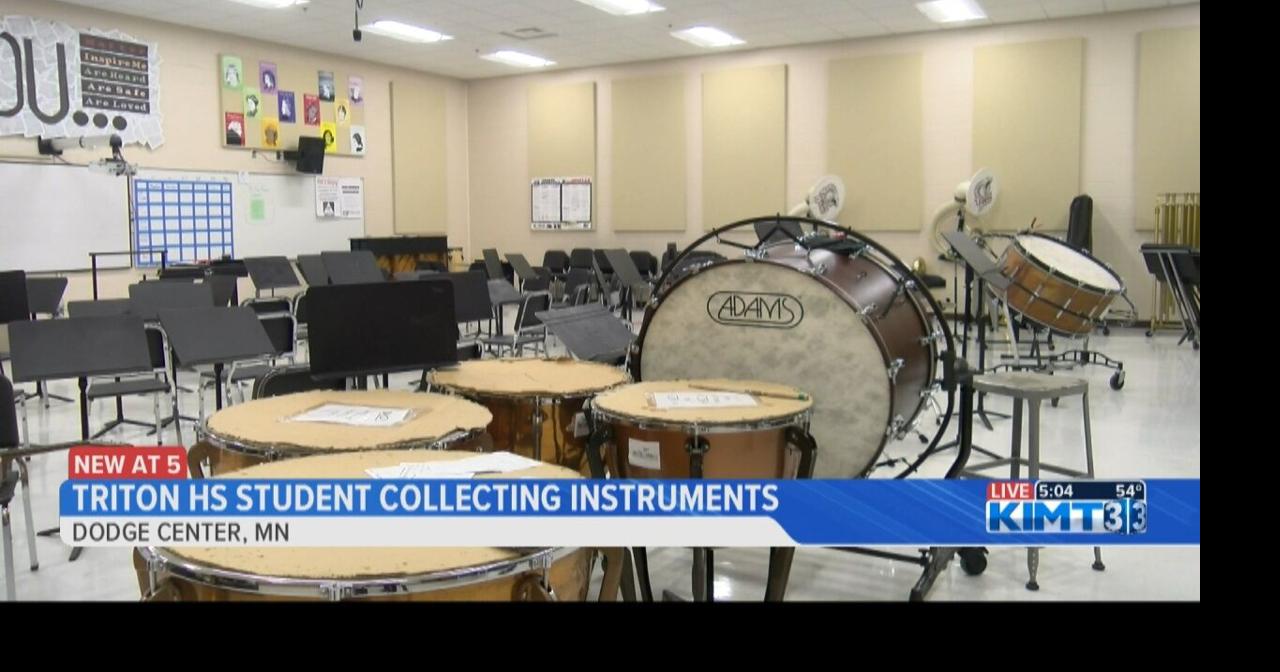 Triton High School student collecting instruments | News | kimt.com