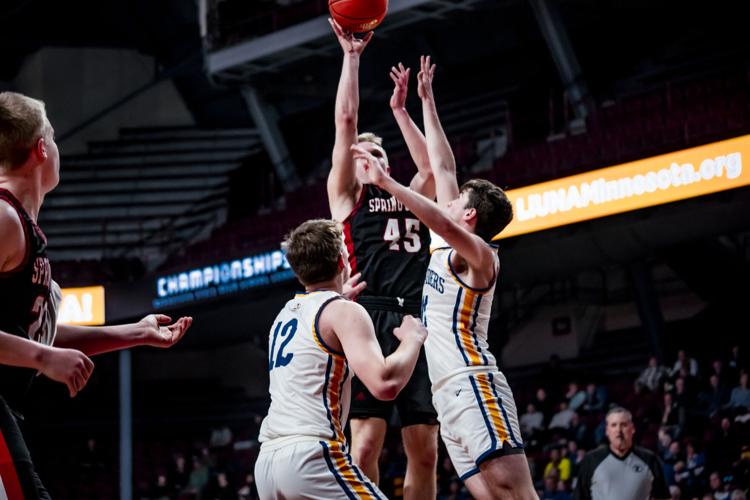 Spring Grove vs Mankato Loyola Boy's State Basketball Quarterfinal game ...
