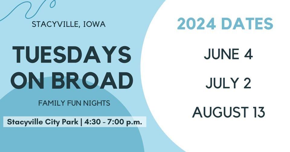 Stacyville's Tuesdays on Broad event kicks off in June | News | kimt.com