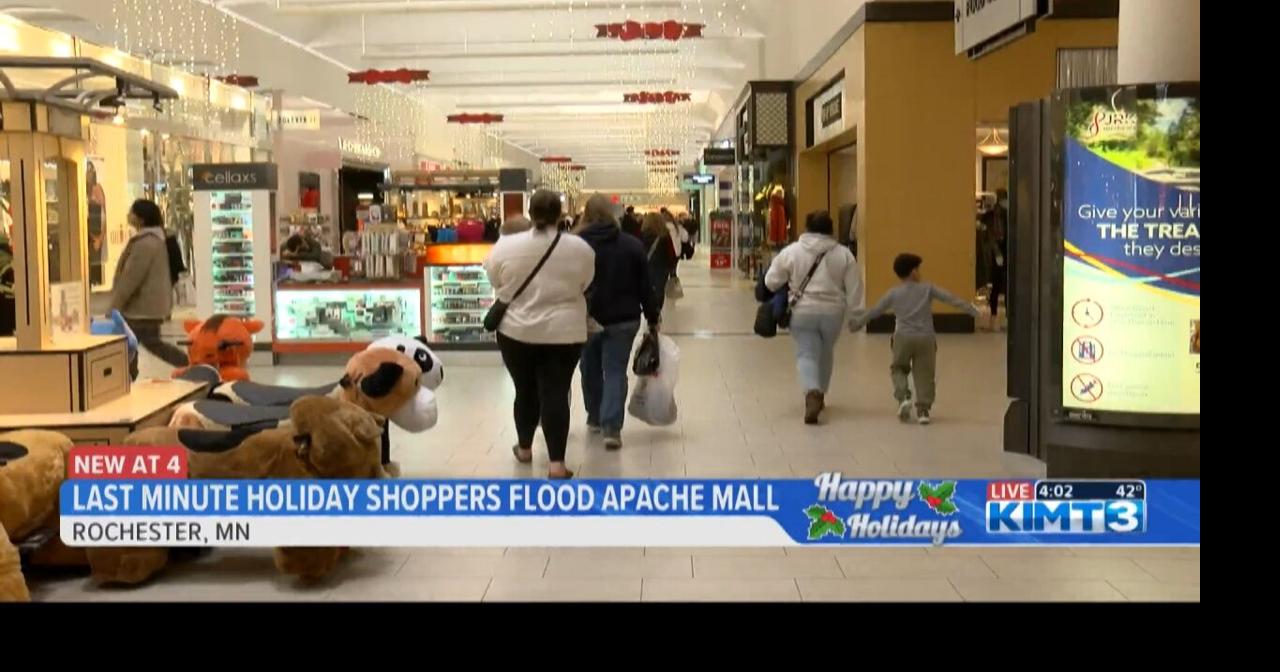 Last-minute holiday shoppers flood Apache Mall | News | kimt.com