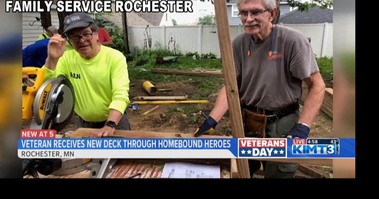 Veteran receives new deck through 'Homebound Heroes' program | News ...