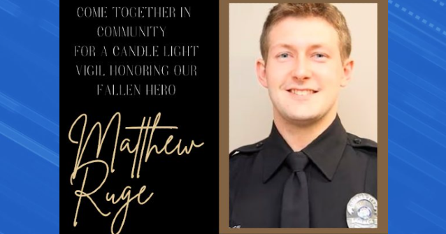 Wabasha vigil held for fallen officer Matthew Ruge | News | kimt.com