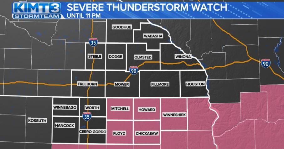 Severe Thunderstorm Watch issued across Iowa through 11 PM | News ...