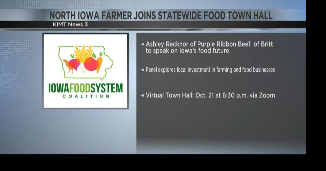 Virtual town hall on Iowa’s food system coming up Tuesday | Video | kimt.com