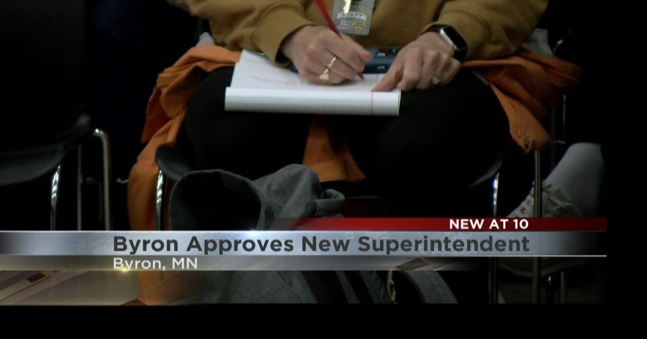 Byron Public Schools officially approves new superintendent | News ...