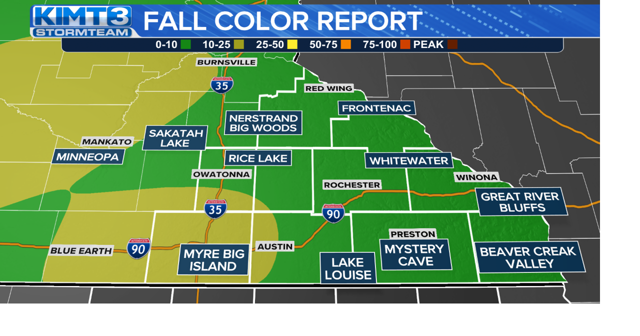 Minnesota Fall Foliage: Minor color change reported across Minnesota ...
