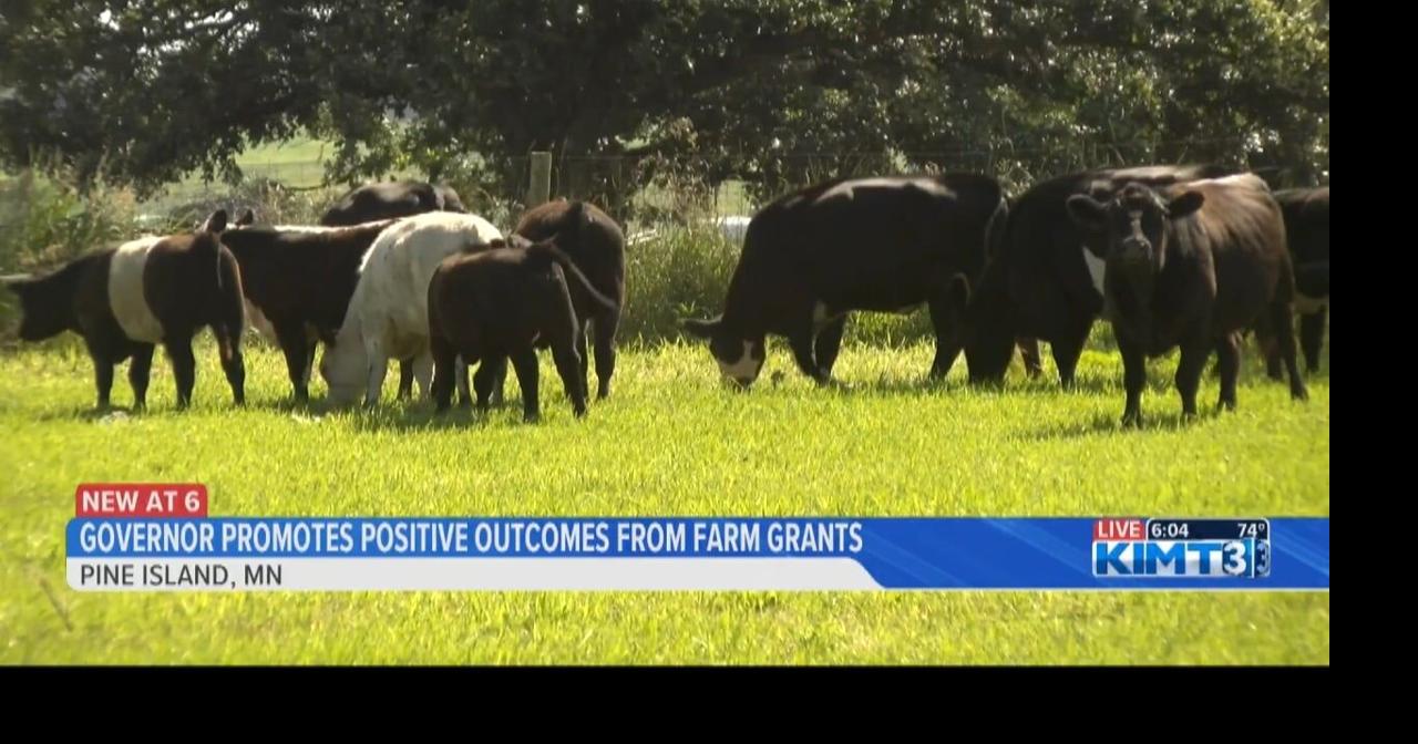 Gov. Tim Walz stops by Pine Island Farm to highlight the benefits of ...