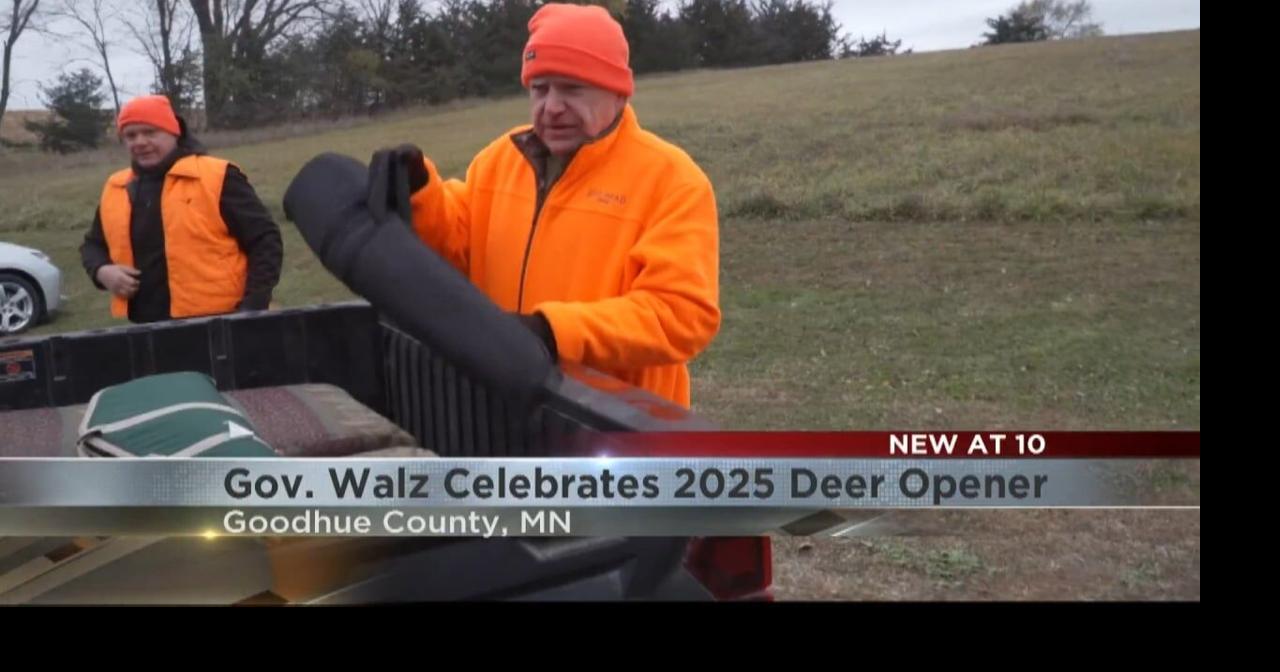 Gov. Walz celebrates 2025 Deer Opener in Goodhue County | Video | kimt.com