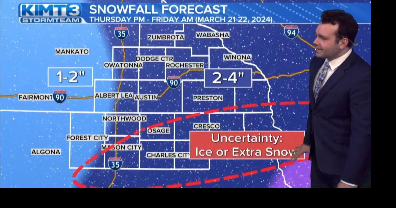 Tracking snow through Friday morning - AM Weather 3/21 | Video | kimt.com