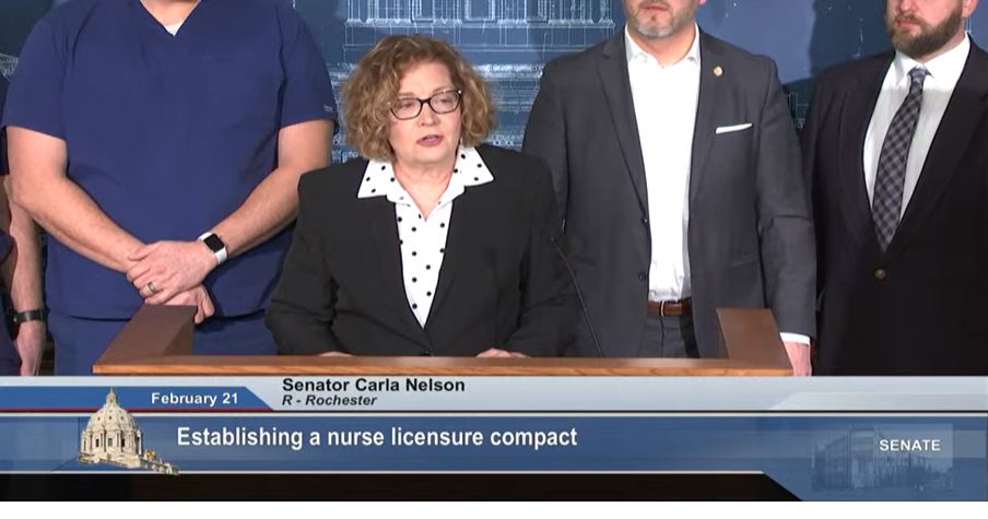 Nelson leads group calling for Minnesota to join interstate nursing ...