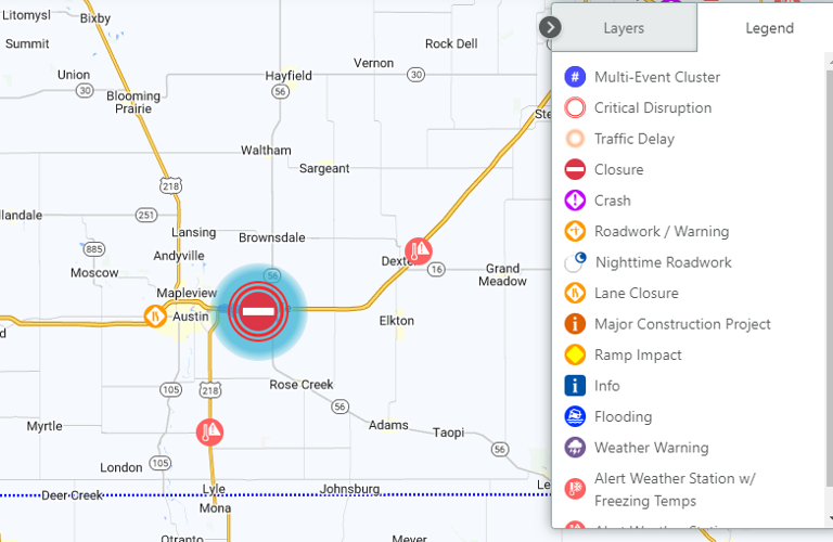 Update Crash Closes I 90 East Of Austin Back Open Now Freeborn