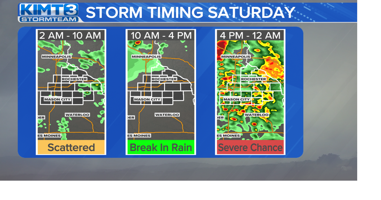 StormTeam 3: Latest on storm chances Friday & Saturday | News | kimt.com