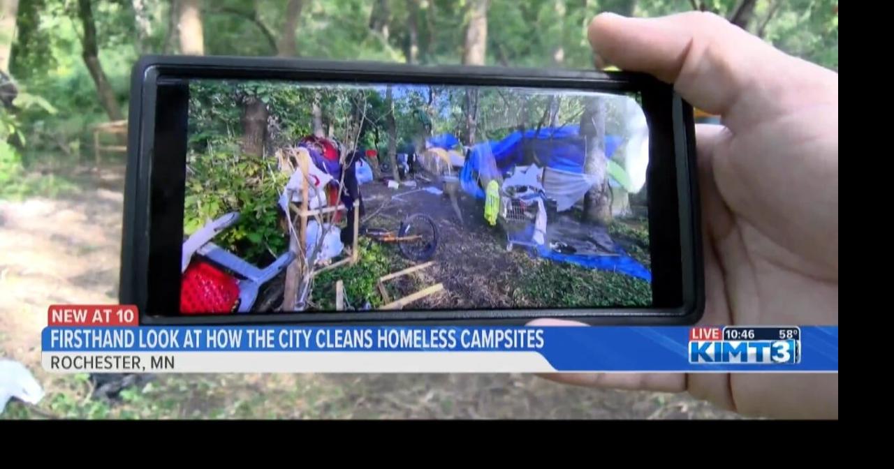 A firsthand look at how the city of Rochester cleans homeless ...