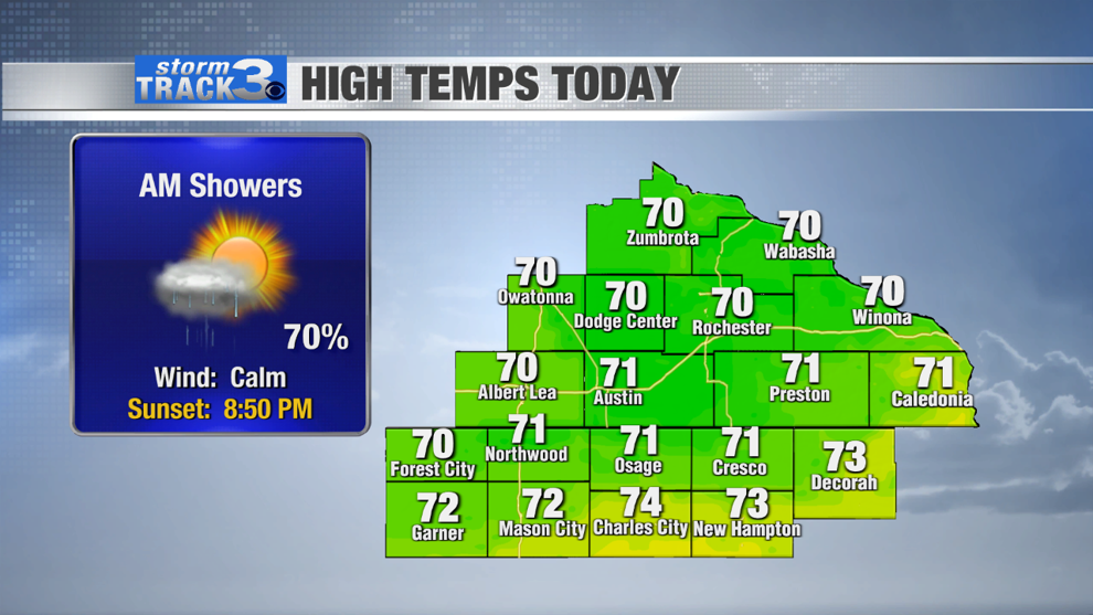 StormTrack 3: Showers Friday, unsettled weekend weather | News | kimt.com