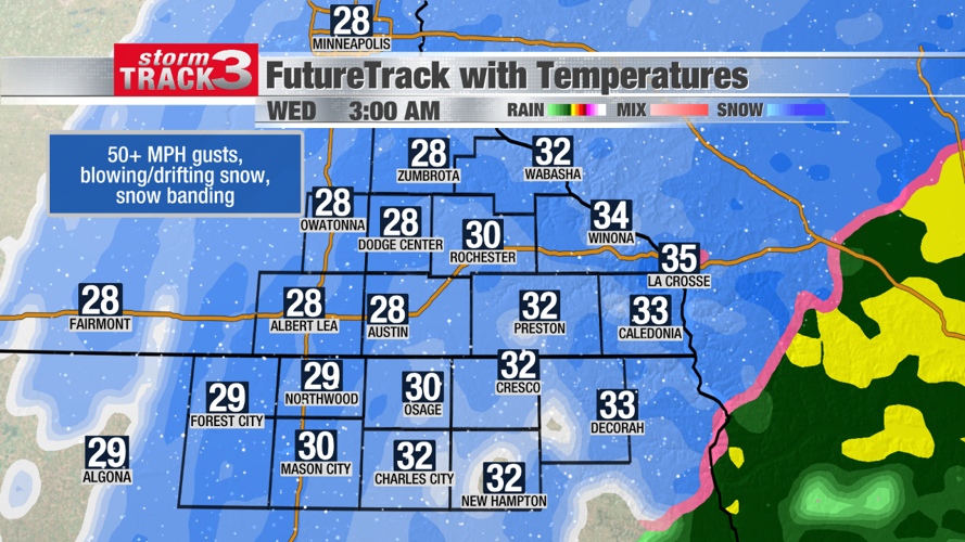 StormTrack 3: Soaking rains Tuesday, blizzard conditions early ...