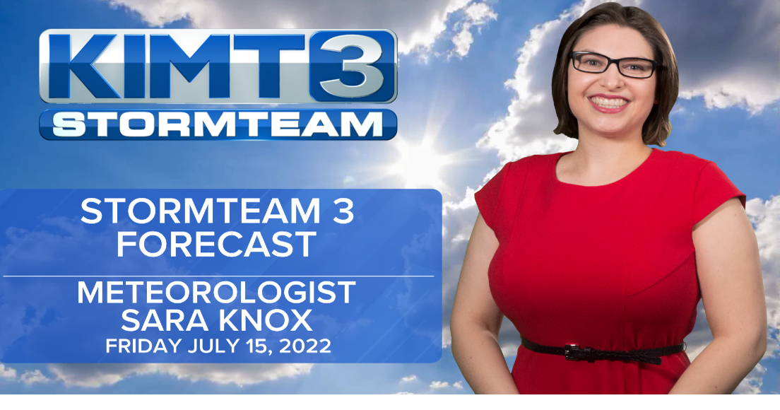 Sara's Friday Afternoon Forecast - 7/15/2022 | Video | kimt.com