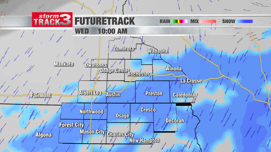StormTrack 3: Sneaky snow Wednesday, staying cold | News | kimt.com