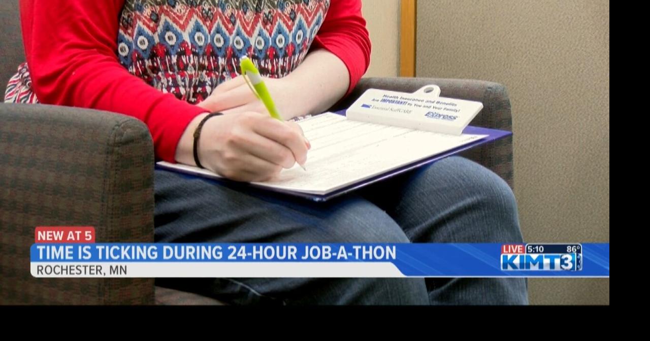 Time ticks during 24-hour Job-a-thon | News | kimt.com