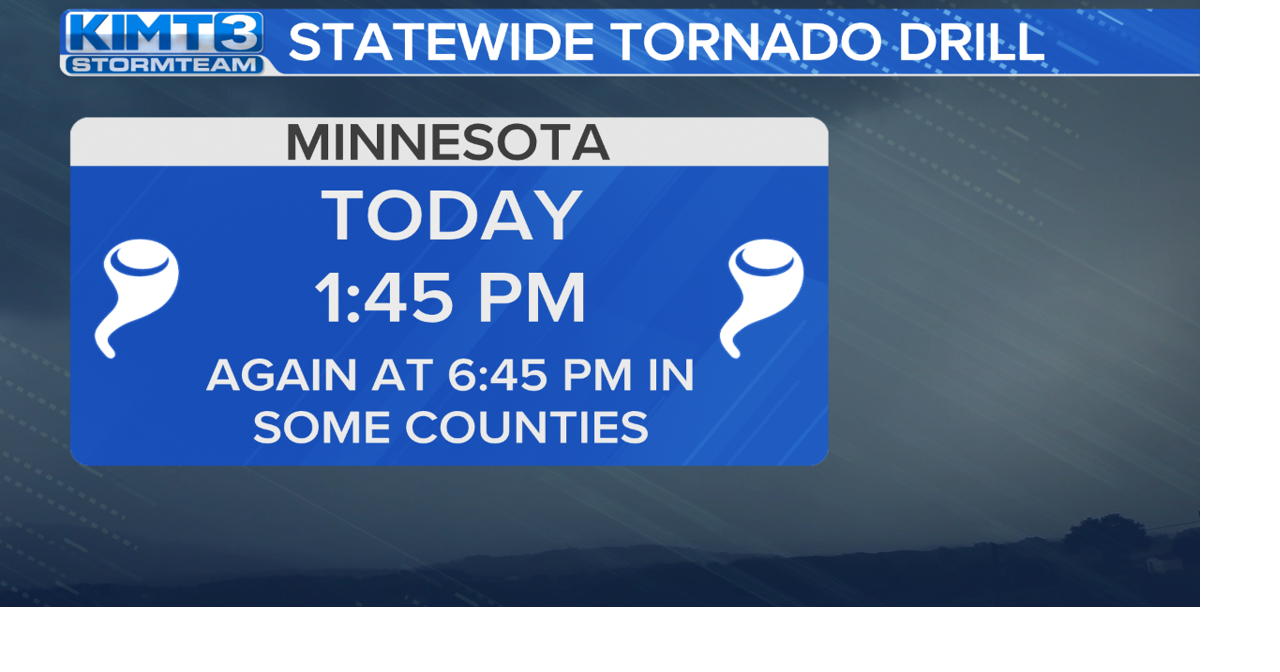 Minnesota Statewide Tornado Drills today as part of Severe Weather ...