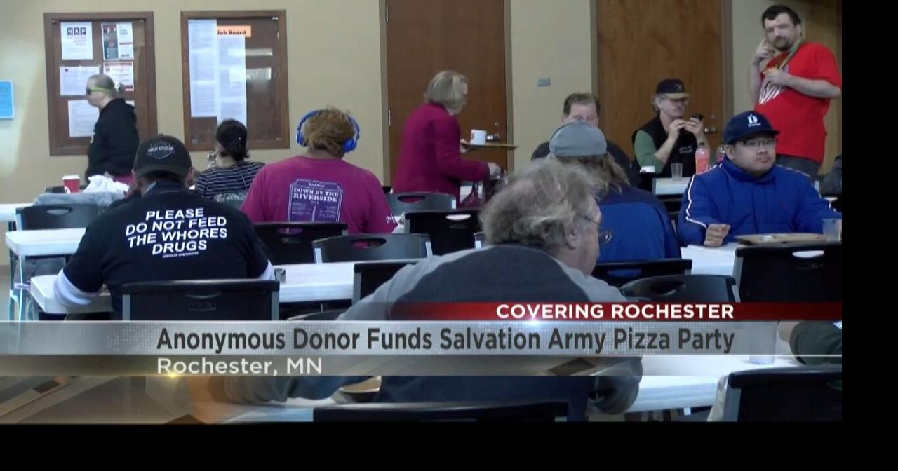Rochester Salvation Army holds Pizza Party | News | kimt.com