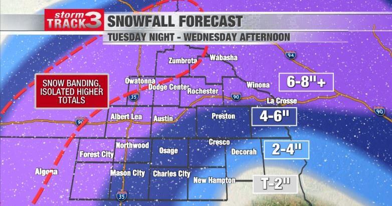 StormTrack 3: Soaking rains Tuesday, blizzard conditions early ...