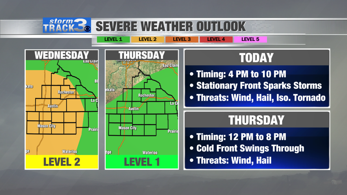 StormTrack 3: Severe weather/flooding concerns thru Thursday | News ...