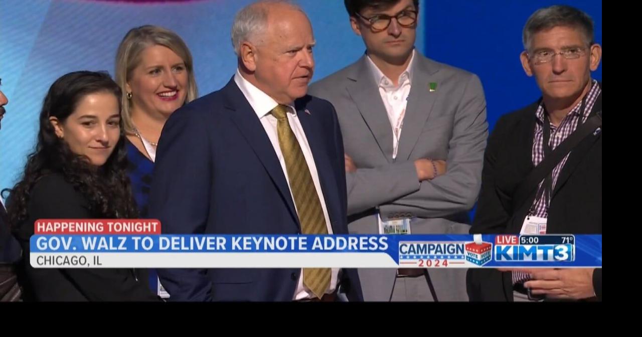 Gov. Tim Walz to deliver keynote address at Democratic National ...