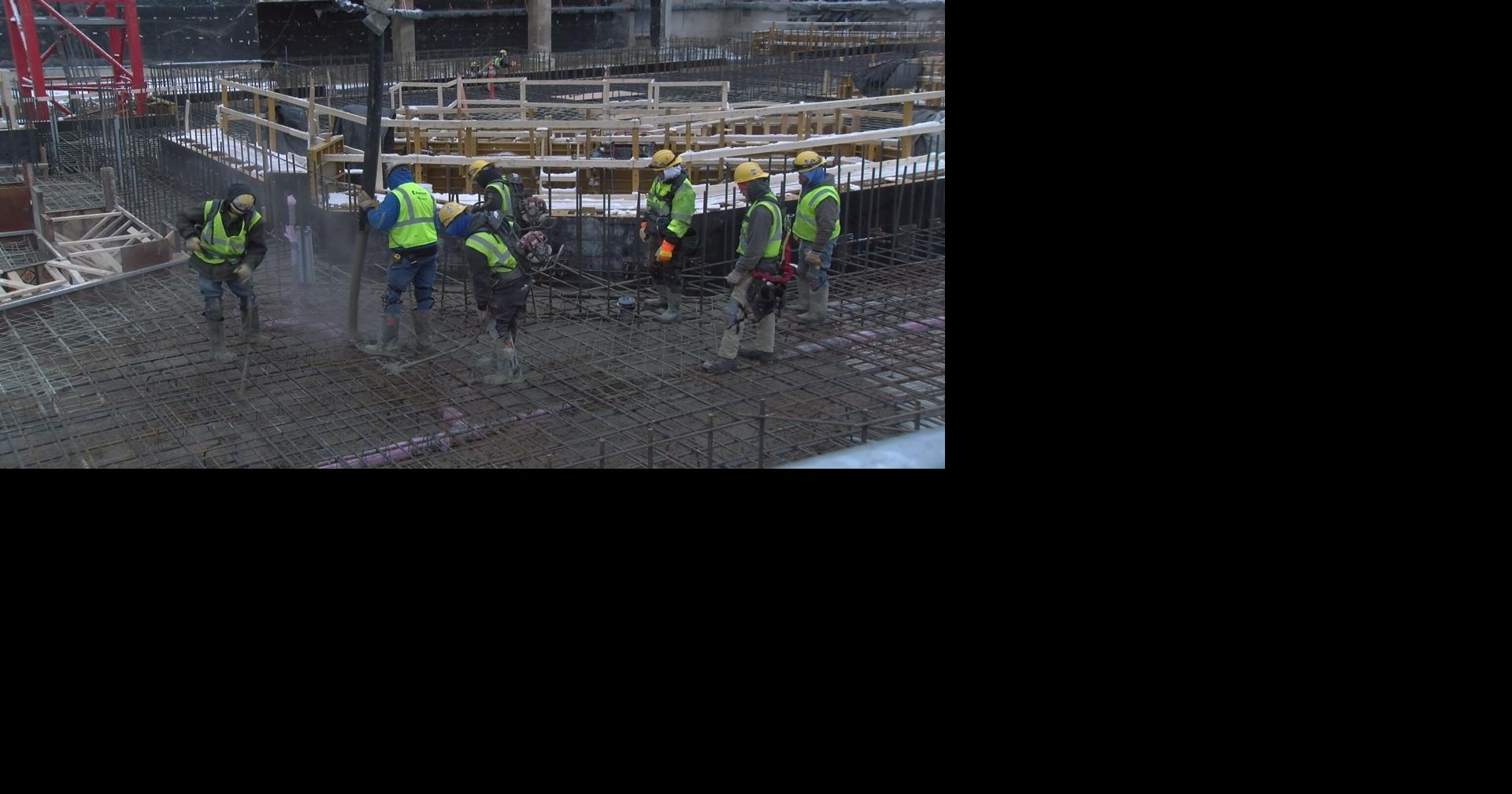 Huge concrete pour at future home of Mayo Clinic's proton beam therapy ...