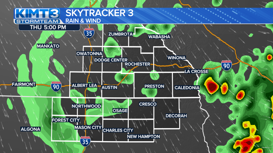 StormTeam 3: Lingering showers and storms possible today | News | kimt.com