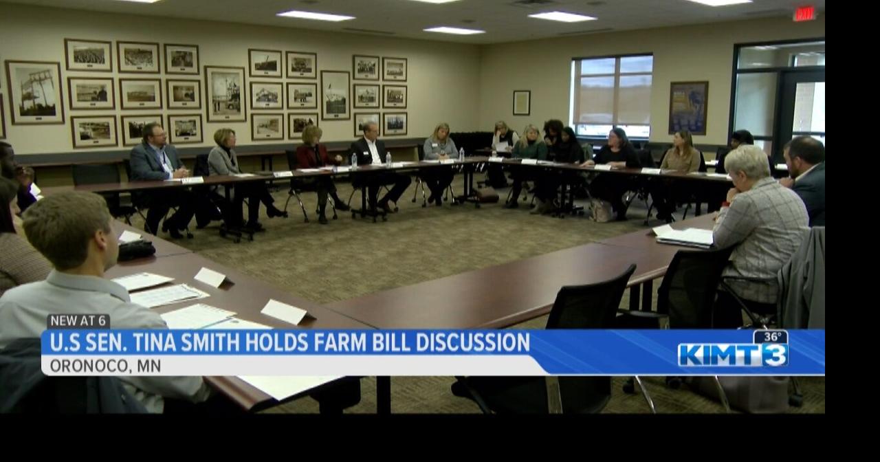 U.S Sen. Tina Smith stops in Oronoco for farm bill listening tour ...