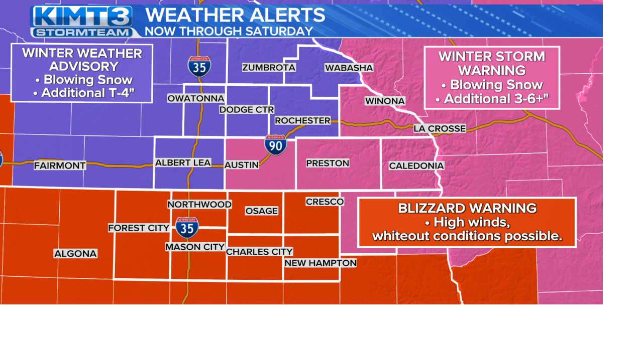 StormTeam 3: Latest information Friday evening as winter storm ...