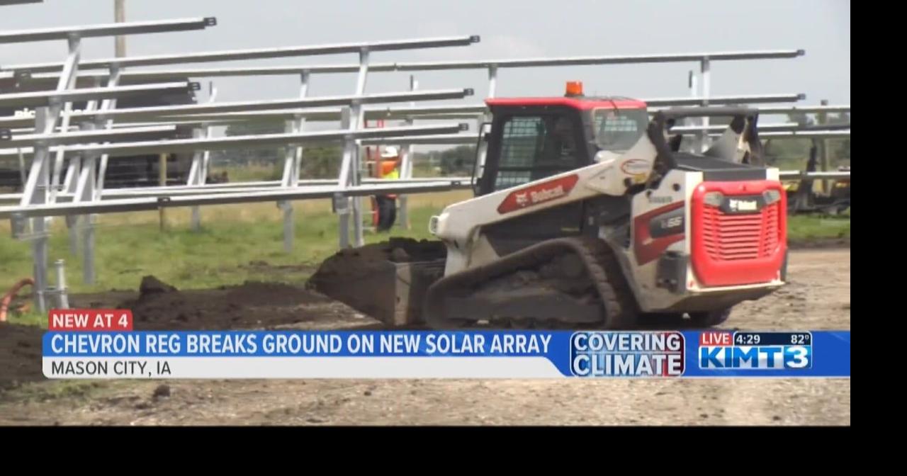 Mason City Chevron plant breaks ground on new solar array | News | kimt.com